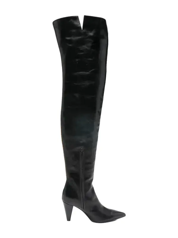 Khaite Pointed Harvey Over-the-knee Boots - Black