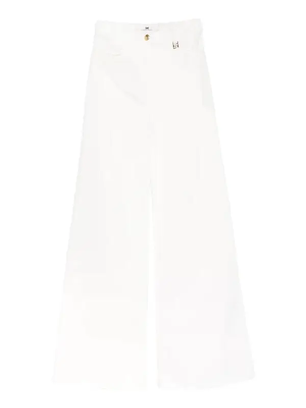 Elisabetta Franchi Wide-leg Jeans - White