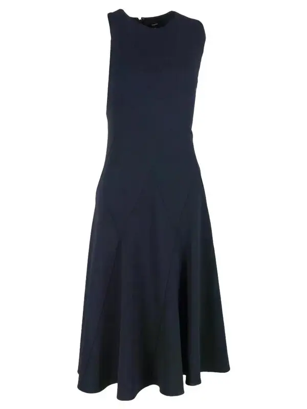 Theory Sleeveless Midi Dress - Blue