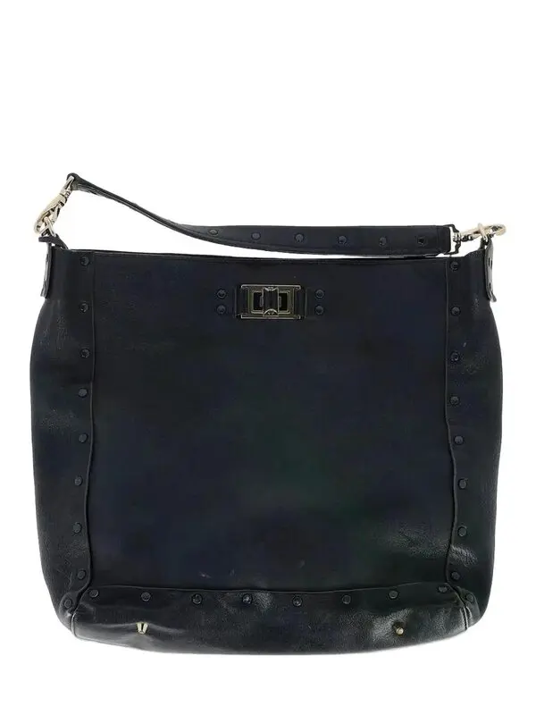 ANYA HINDMARCH Top-handle Leather Shoulder Bag - Black