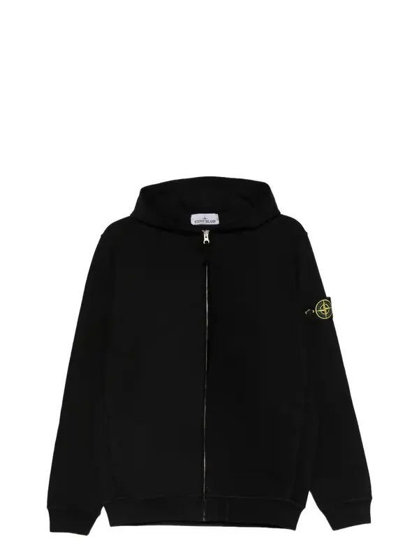Stone Island Zip-fastening Hoodie - Black