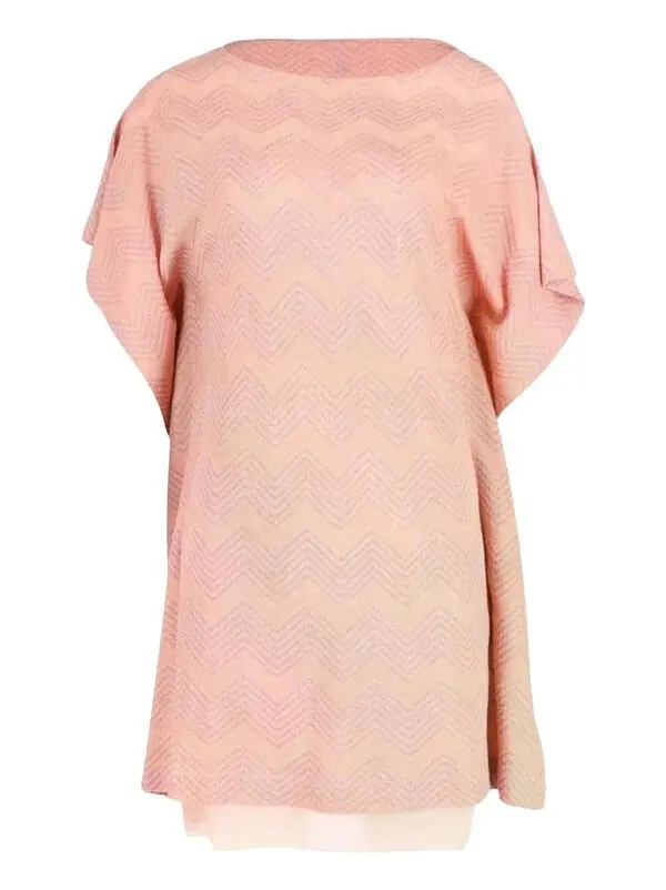 Missoni Chevron-pattern Kaftan - Pink