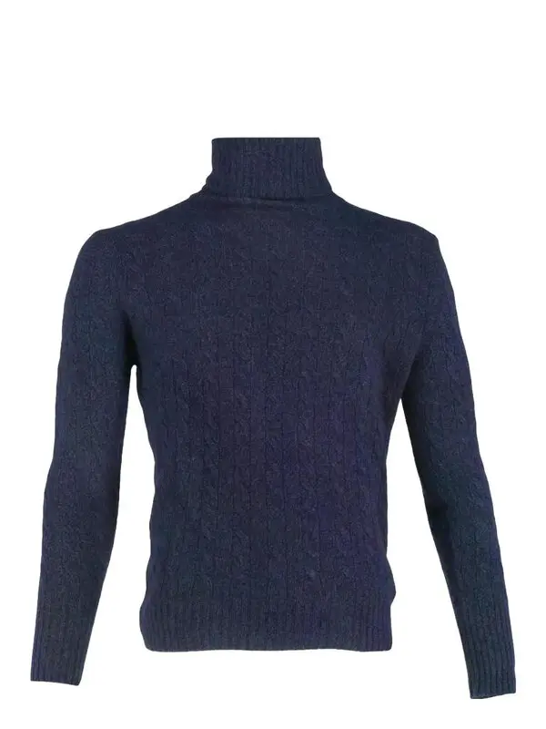 Erdem Cable-knit Turtleneck Sweater - Blue