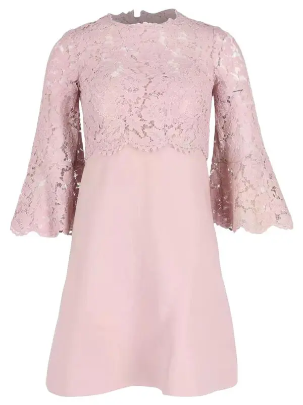 Valentino Garavani Lace Mini Dress - Pink