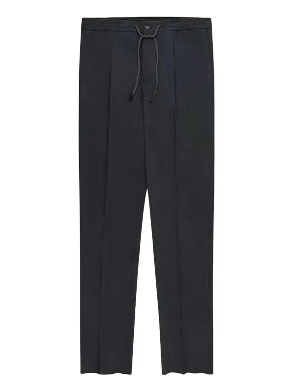 Incotex Seersucker Drawstring Trousers - Grey
