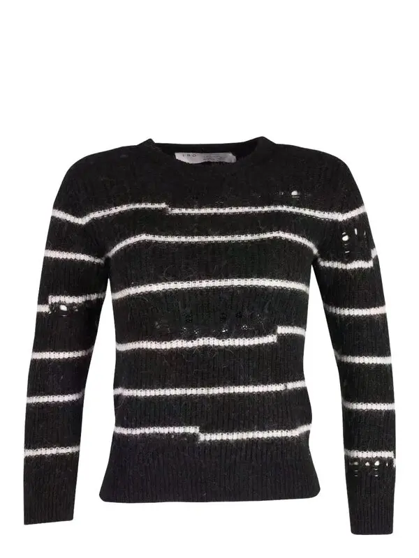 IRO PARIS Cleon Striped Sweater - Black