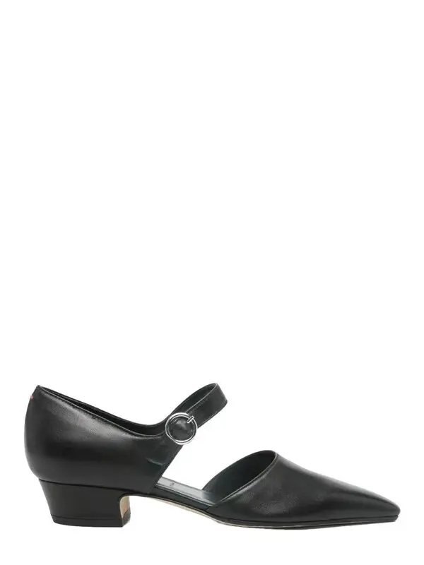 AeydĒ Yara Strap Pointed Pumps - Black