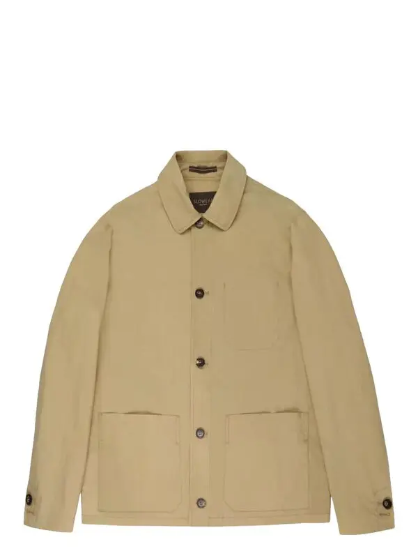 Incotex Teknotela Buttoned Jacket - Neutrals