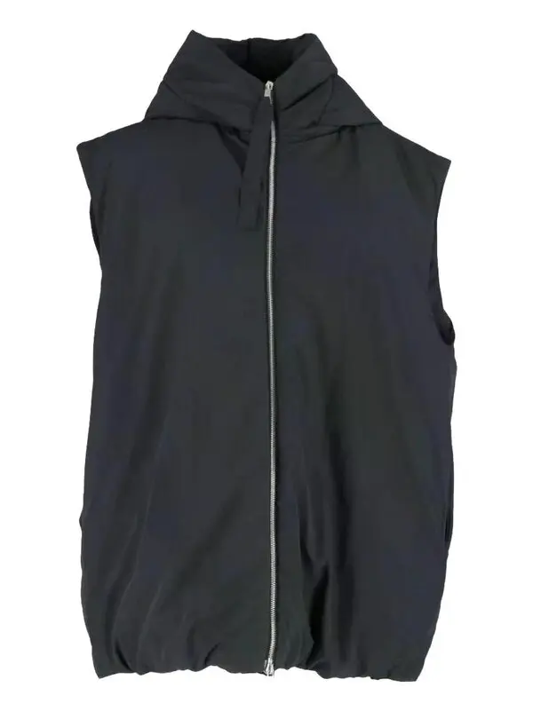 JIL SANDER Hooded Gilet - Black