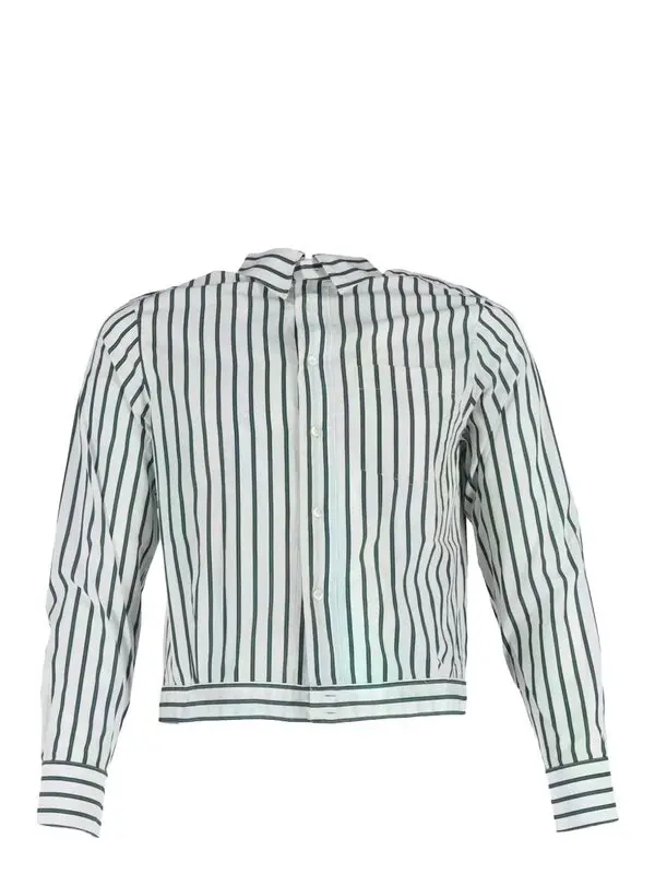 LANVIN Striped Buttoned Blouse - White