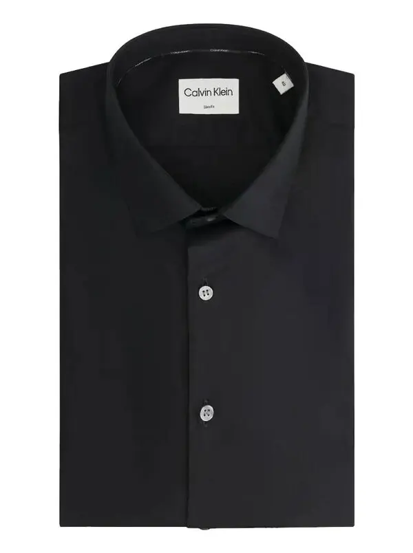 Calvin Klein Classic-collar Shirt - Black