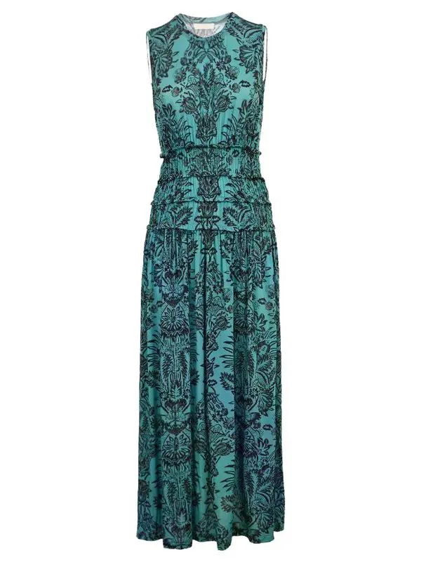 Ulla Johnson Kamaria Floral Maxi Dress - Blue