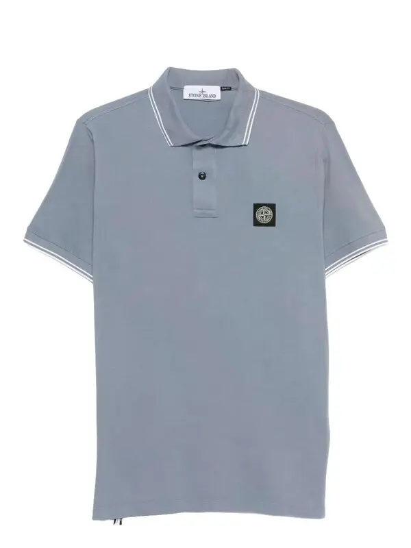 Stone Island Short-sleeve Polo Shirt - Blue