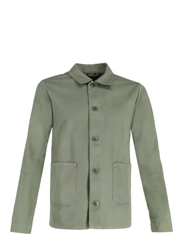 A.p.c. Button-up Shirt Jacket - Green