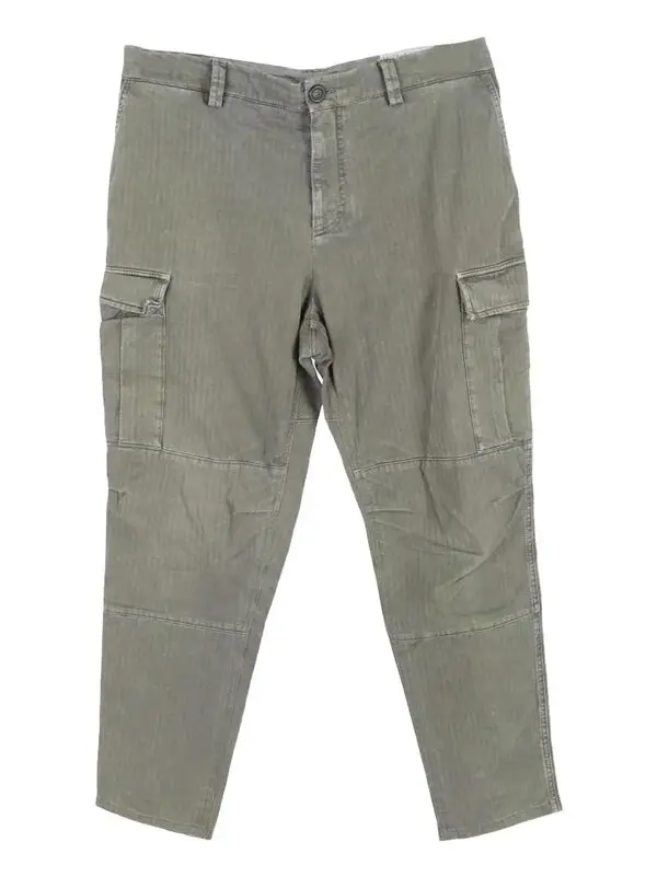 Brunello Cucinelli Vintage Belt-loops Cargo Pants - Green