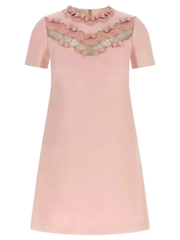 Valentino Garavani Crêpe Couture Dress - Pink