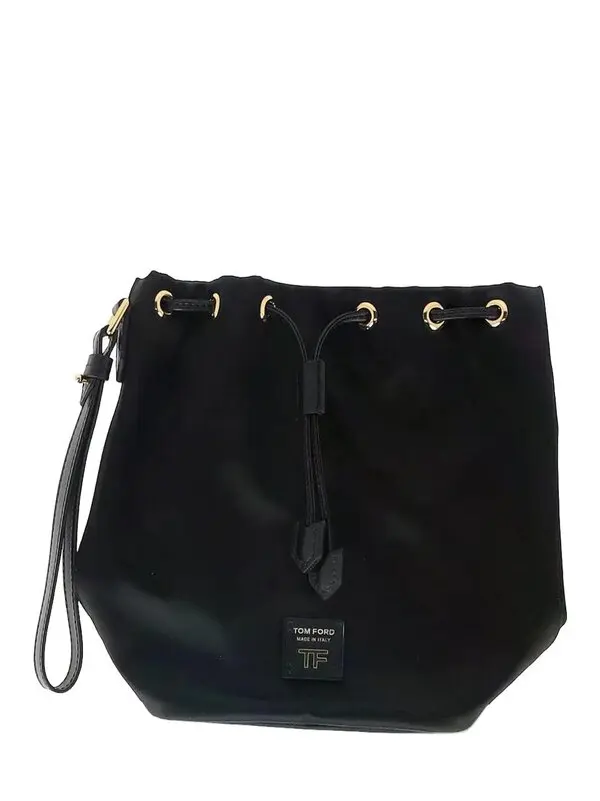 TOM FORD Drawstring Bucket Bag - Black