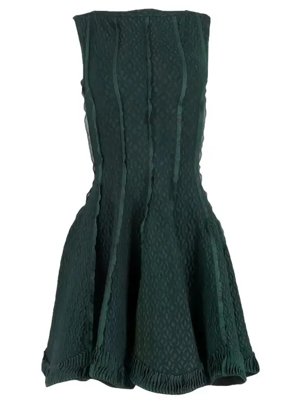 Alaïa Sleeveless A-line Mini Dress - Green