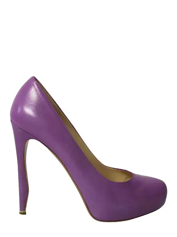 NICHOLAS KIRKWOOD Platform Almond-toe Pumps - Purple