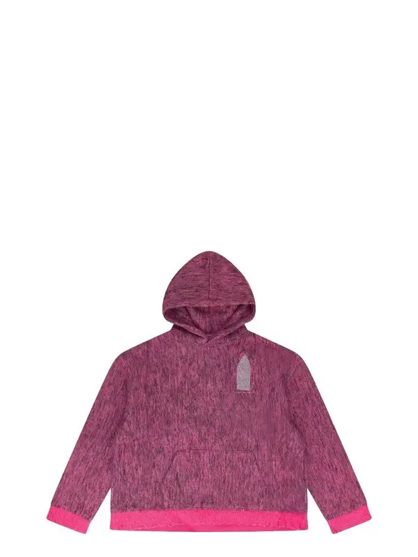 WHO DECIDES WAR BY EV BRAVADO Pyramid Hooded Sweatshirt - Pink