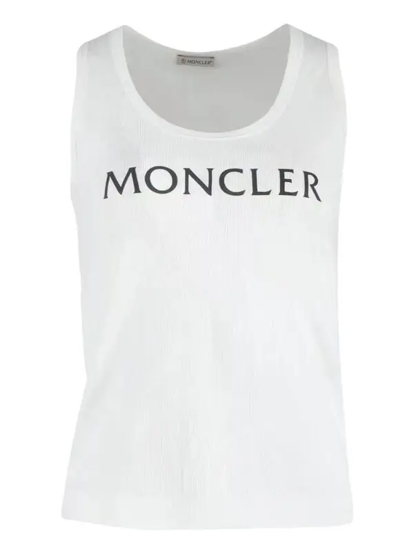 Moncler Logo-print Tank Top - White