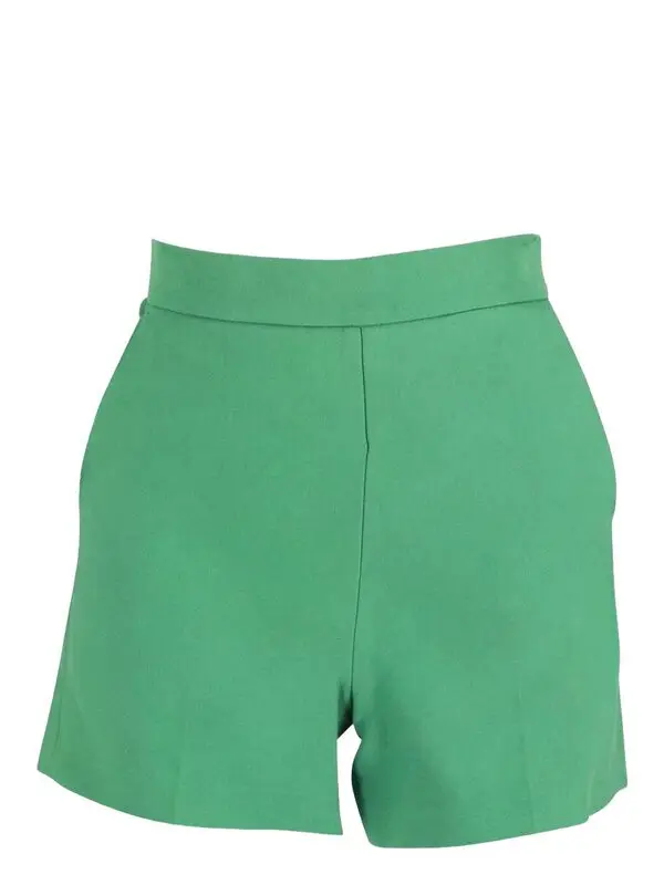 Sandro High-waist Pockets Shorts - Green