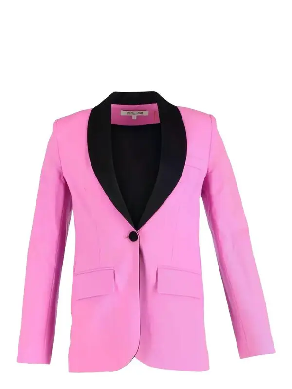 Diane Von Furstenberg Vintage Tommy Two-tone Blazer - Pink