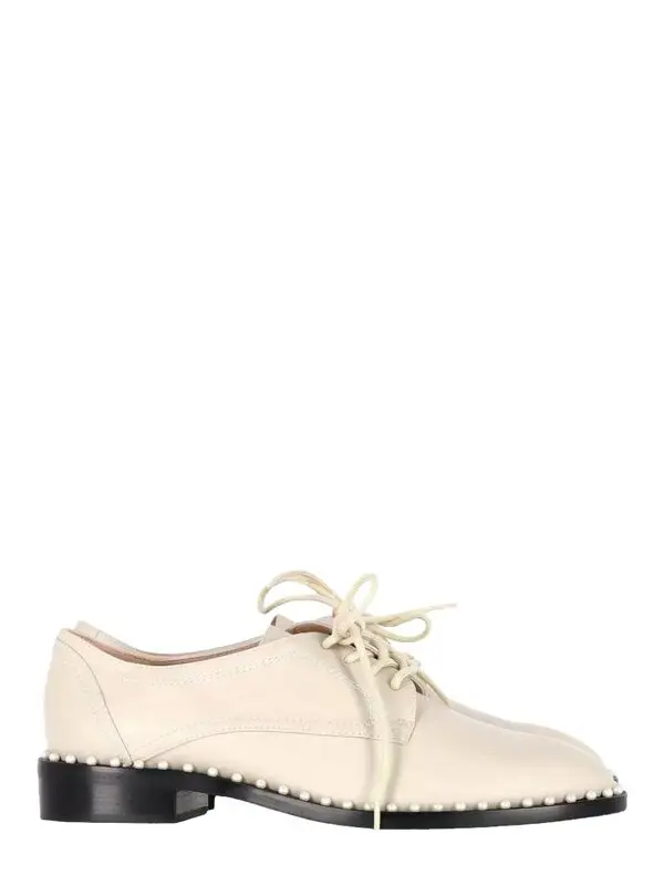 STUART WEITZMAN Pearl-embellished Brogues - Neutrals