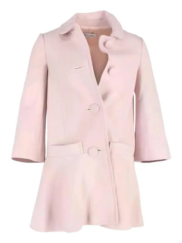Red Valentino Flared-hem Coat - Pink