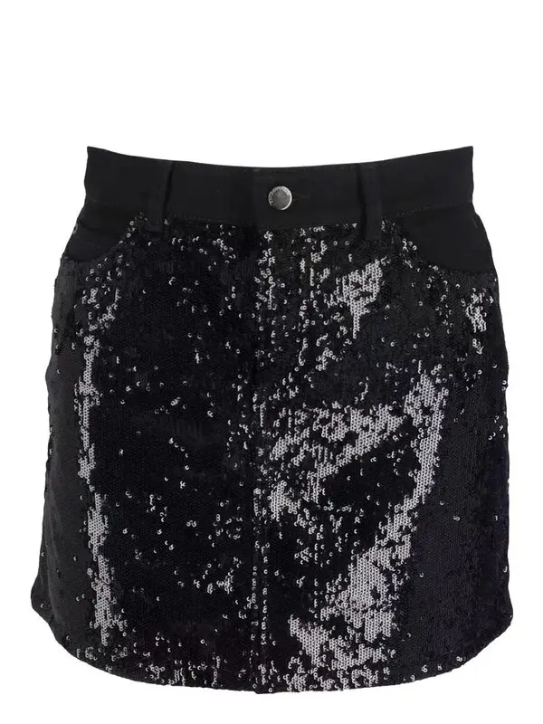 Emporio Armani Sequin Mini Skirt - Black