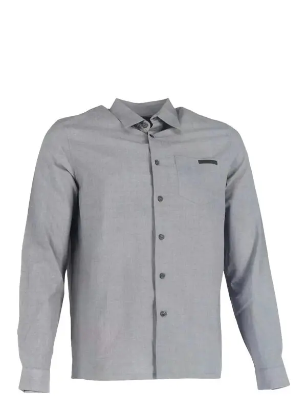 Prada Button-fastening Long-sleeve Shirt - Grey