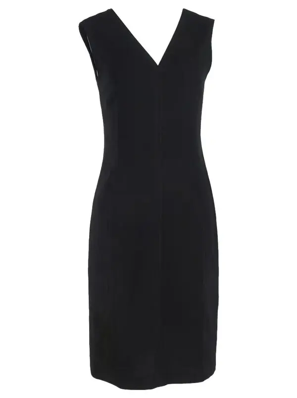 JOSEPH V-neck Sleeveless Midi Dress - Black