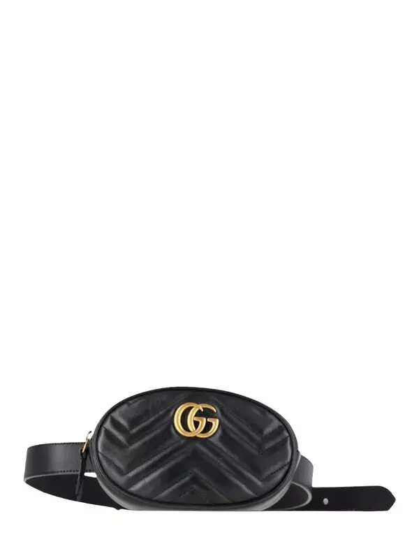 Gucci Gg Marmont Natelasse Belt Bag - Black
