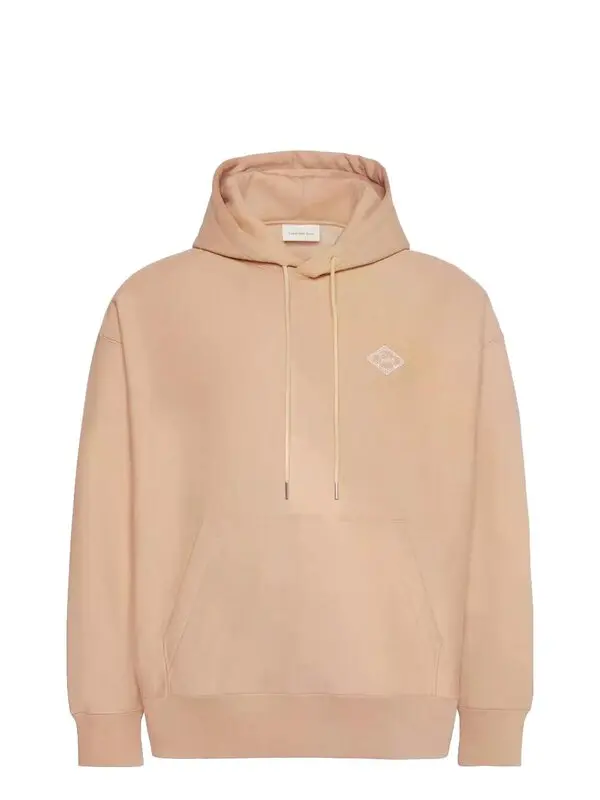 Calvin Klein Logo Fleece Hoodie - Neutrals