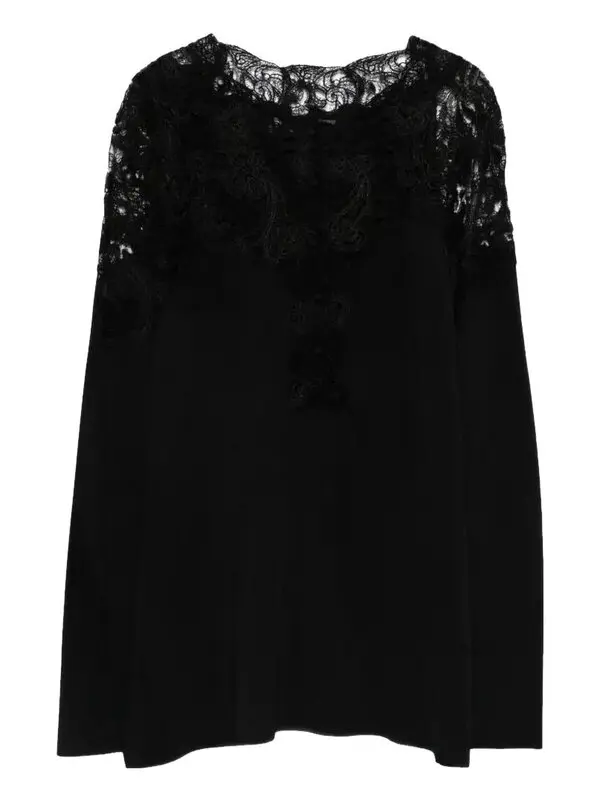 Ermanno Scervino Lace Blouse - Black