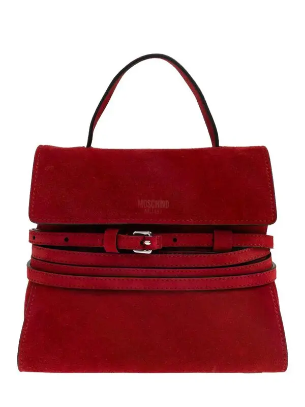 Moschino Buckle-strap Tote - Red