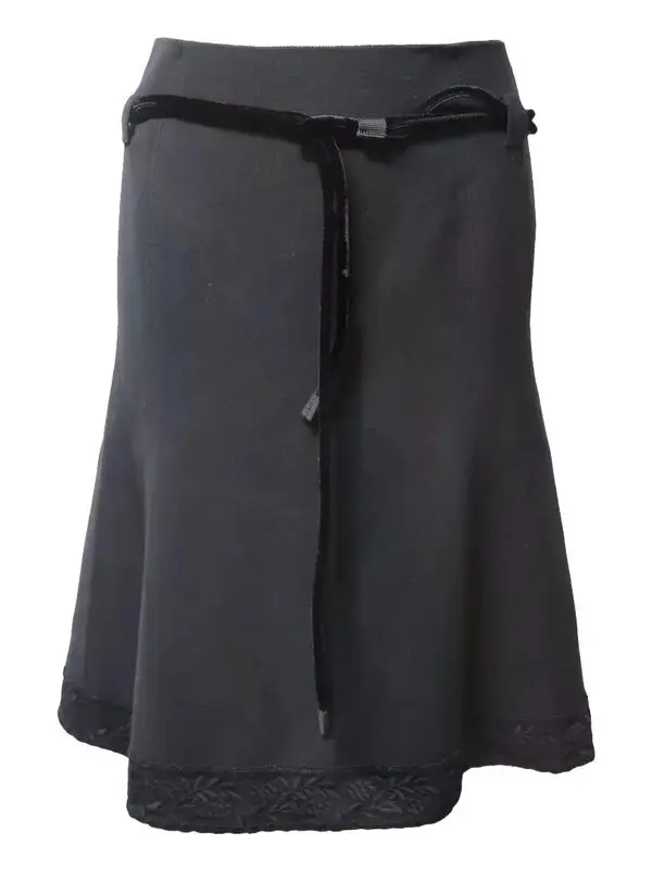 Emporio Armani Belted Skirt - Black
