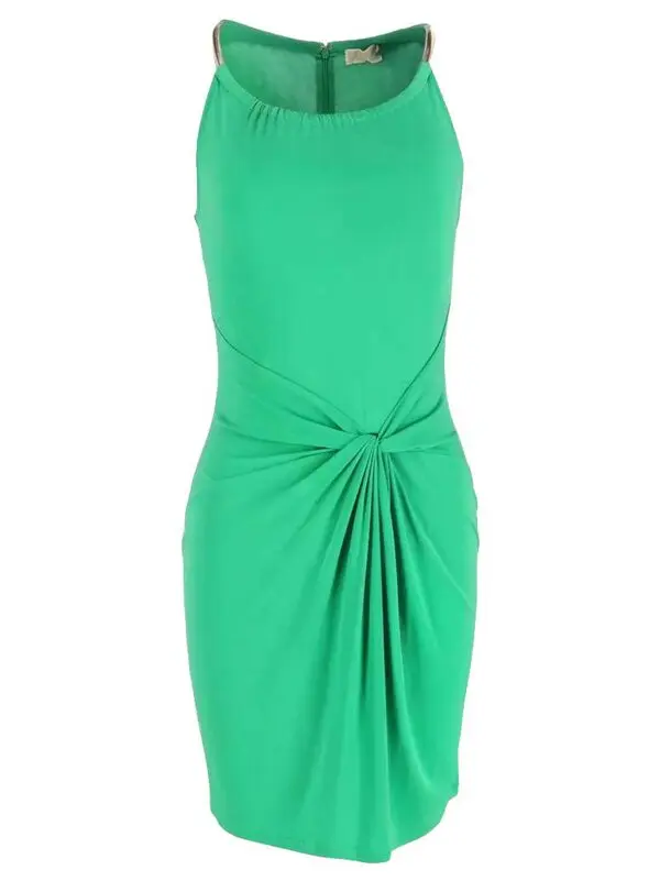 Michael Kors Sleeveless Mini Dress With Chain Detail - Green
