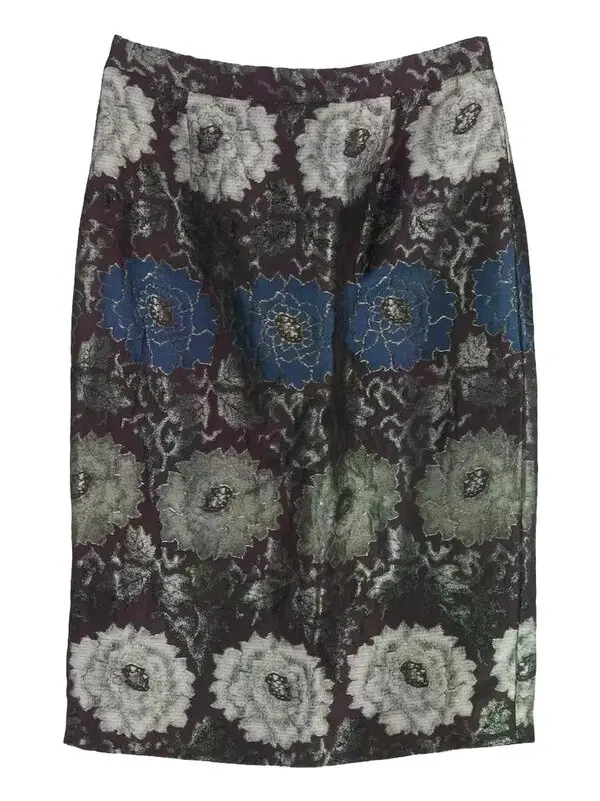 Etro Floral-pattern Skirt - Purple