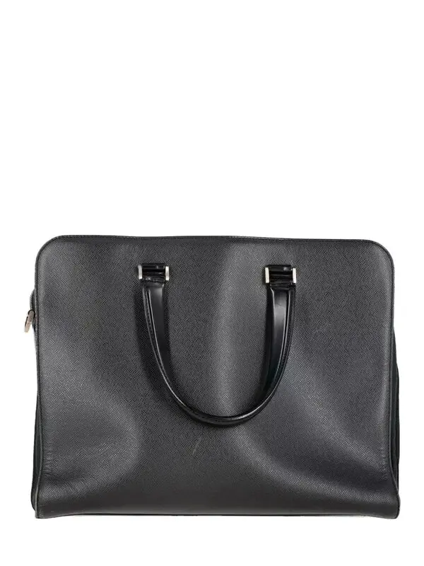 LOUIS VUITTON Nevski Leather Briefcase - Black