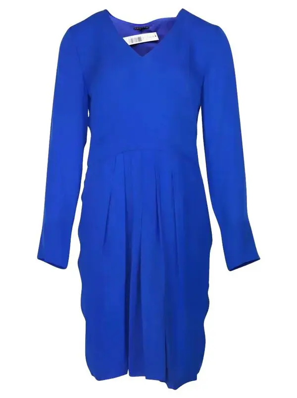 Theory V-neck Long-sleeve Dress - Blue