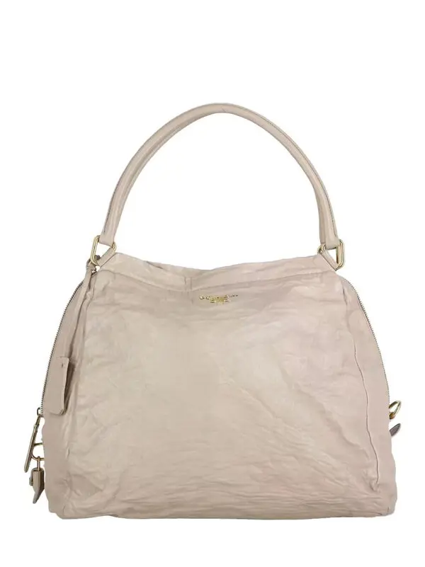Prada Leather Tote Bag - Neutrals