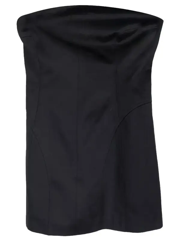 Khaite Strapless Mini Dress - Black