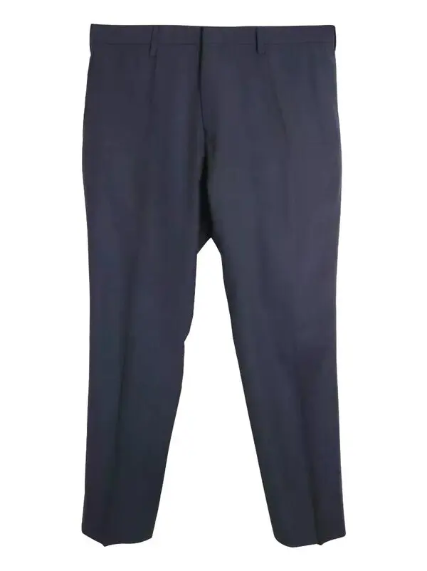 Burberry Wool Tailored Trousers - Blue
