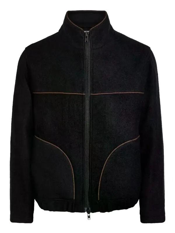 Oliver Spencer Zip-up Trim Jacket - Black