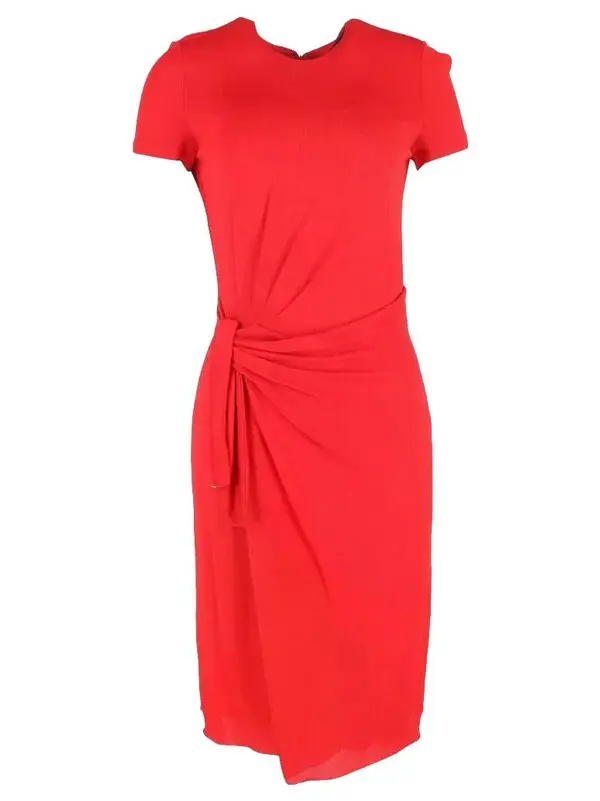 Gucci Wrap-effect Midi Dress - Red