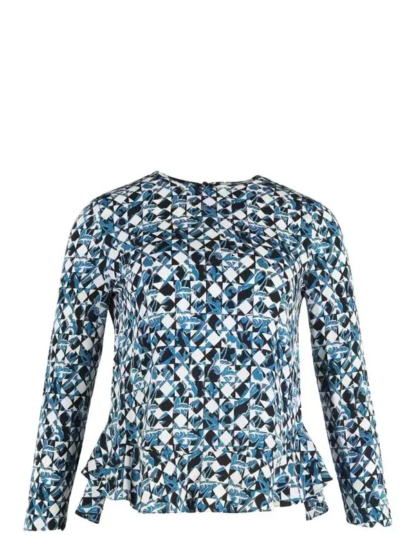 Diane Von Furstenberg Printed Blouse - White