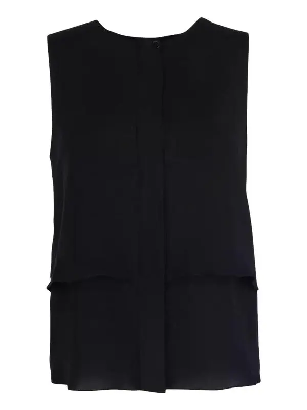 Theory Layered Sleeveless Top - Black