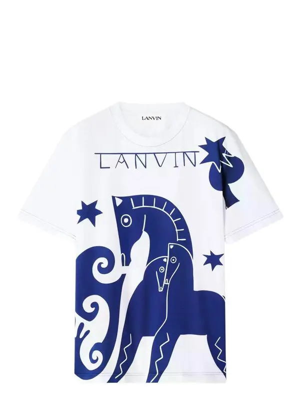 LANVIN Graphic-print T-shirt - White