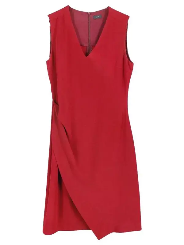 JOSEPH Draped Sleeveless Mini Dress - Red